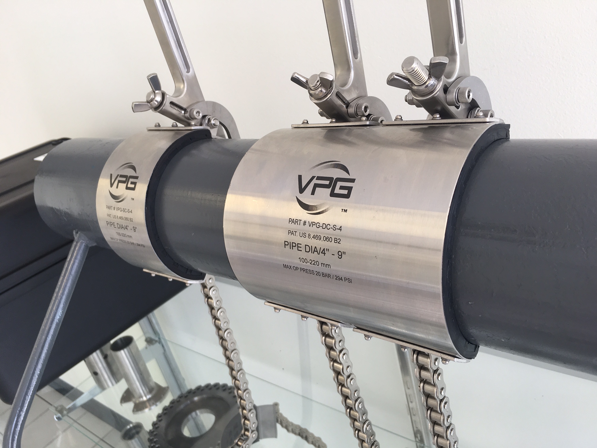 812468 PIPE REPAIR SYSTEM EMERGENCY, TRIPLE CLAMP W210MM VPG-TC-S-1 ...