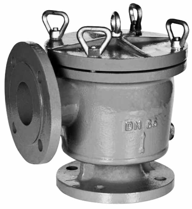 872075 MUD BOX DIN CAST IRON BASKET, FLANGED PN10 ANGLE #1188 40MM ...