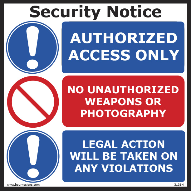 333139 SIGN ISPS CODE SECURITY NOTICE, #WV3139MM 300X300MM | IMPA Code ...