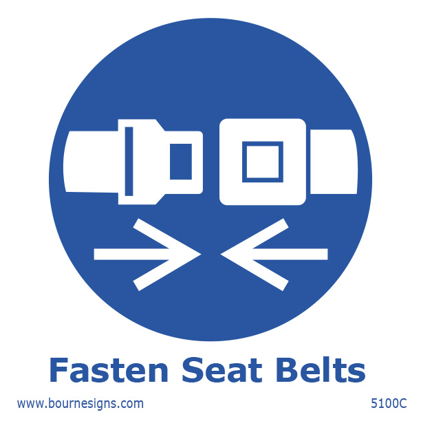 335100 SAFETY SIGN FASTEN SEAT BELTS, 150X150MM | IMPA Code Search by ...